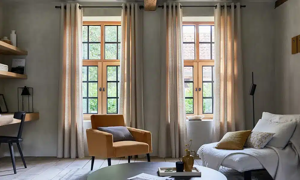 Double rideau sur mesure - Thermique et occultant - Heytens