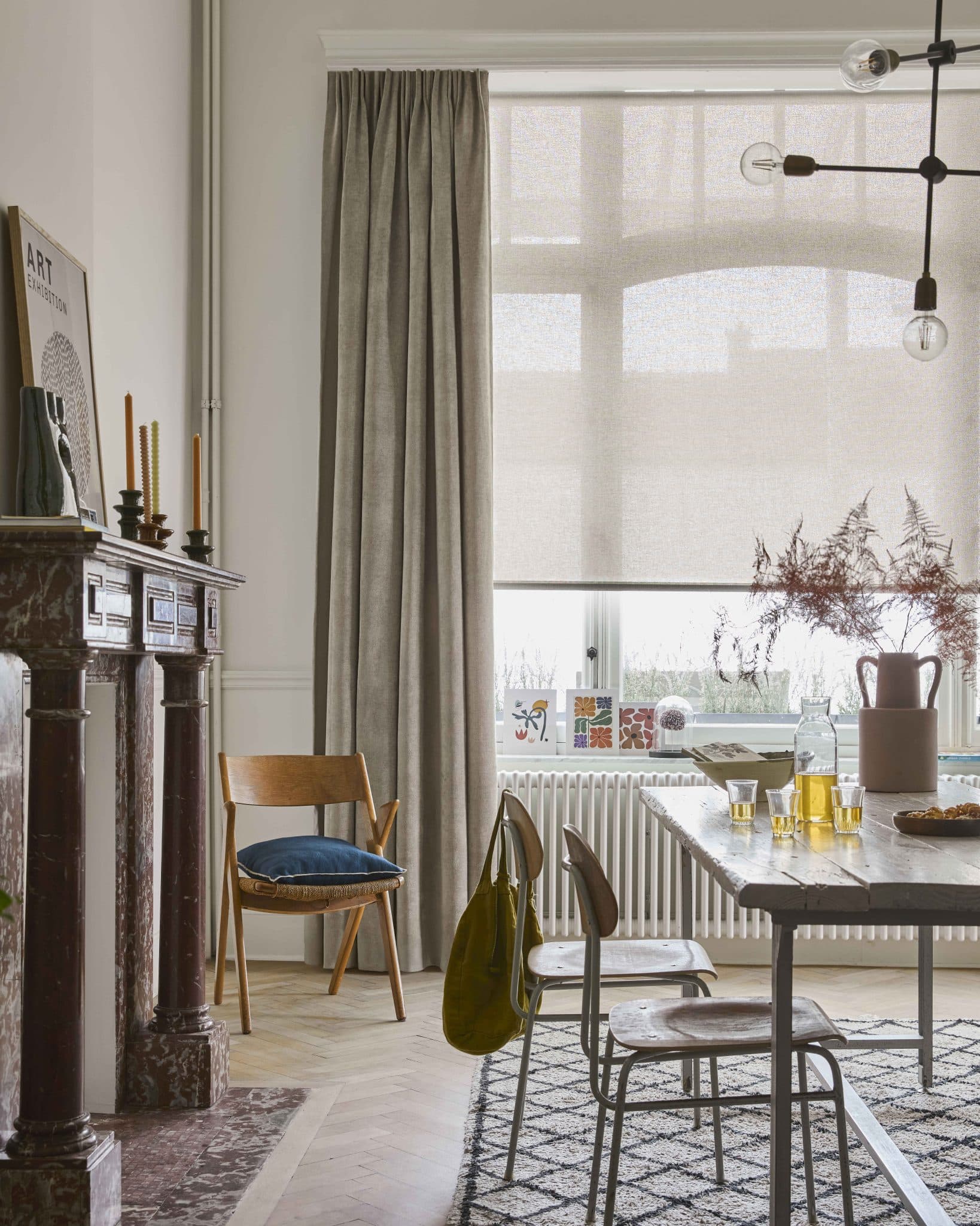 Double rideau sur mesure - Thermique et occultant - Heytens