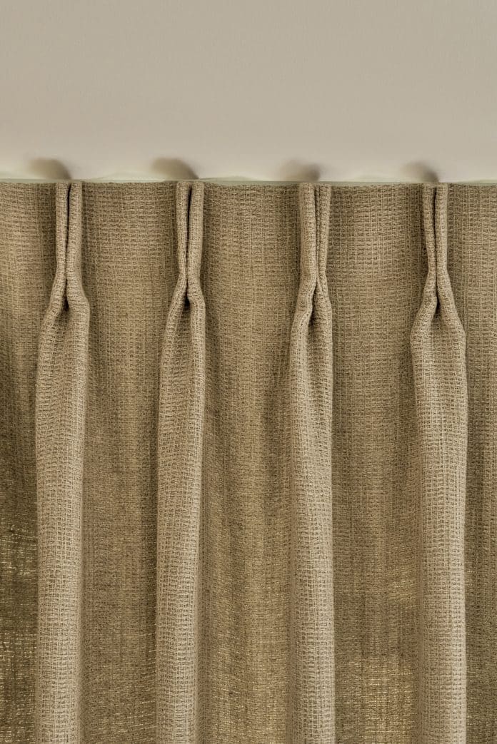 Rideau Praha beige sur mesure - Heytens